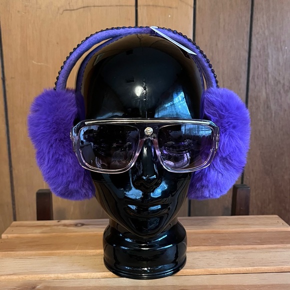Accessories | Royal Purple Bling Ear Muffs | Poshmark